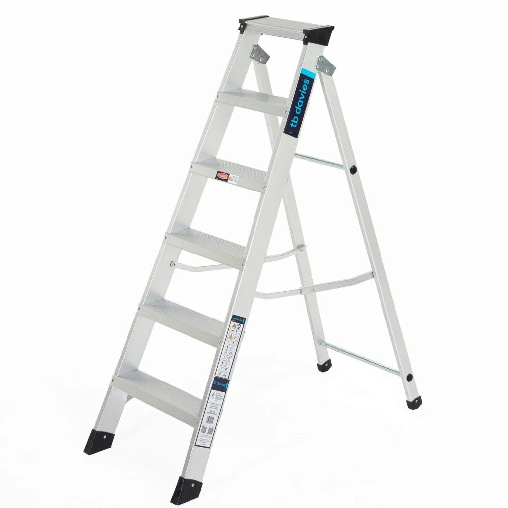 TB Davies HDUTY-S Aluminium Swingback Stepladder • HSE Store
